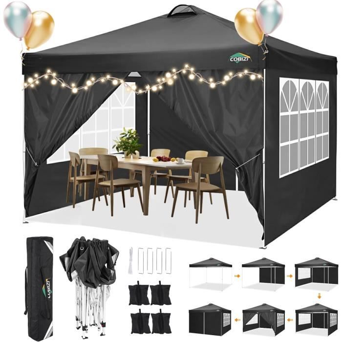 Tonnelle de Jardin Tonnelle Pliante 3x3 Barnum Pliant 3x3, Imperméable ...