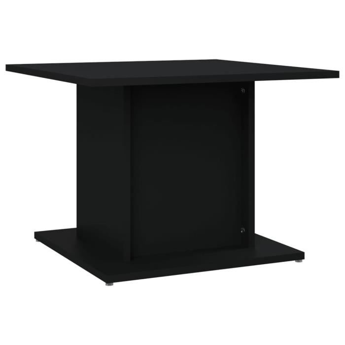 Table de salon HOMMIE - Moderne, Minimaliste Noir 55,5x55,5x40 cm ...