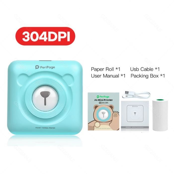 Toutes nos imprimantes,Mini-imprimante Photo Portable A6,304 DPI ...