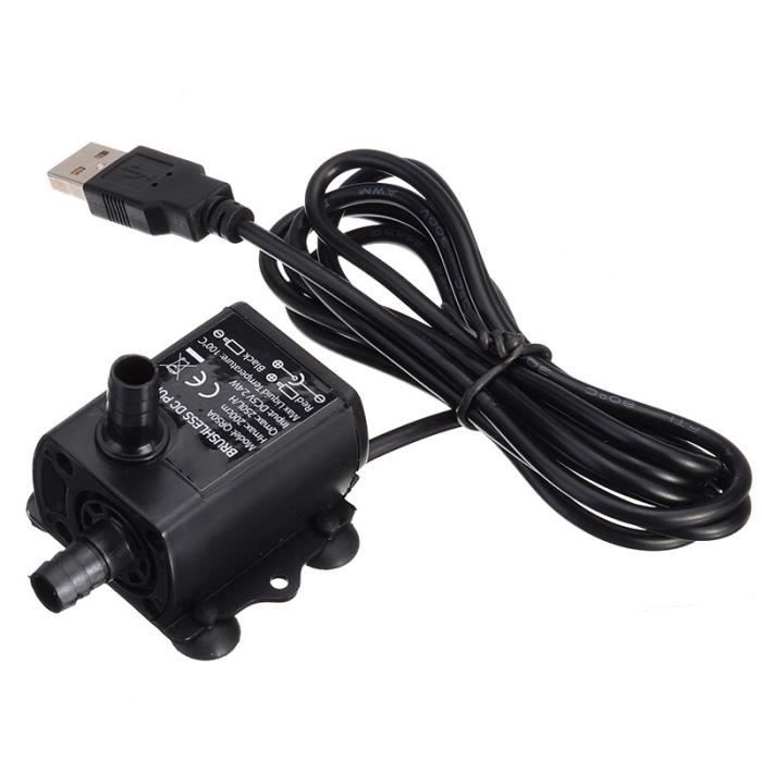Pompe,Mini pompe à eau Submersible 5V 2.4W 250L-H, ascenseur Ultra ...