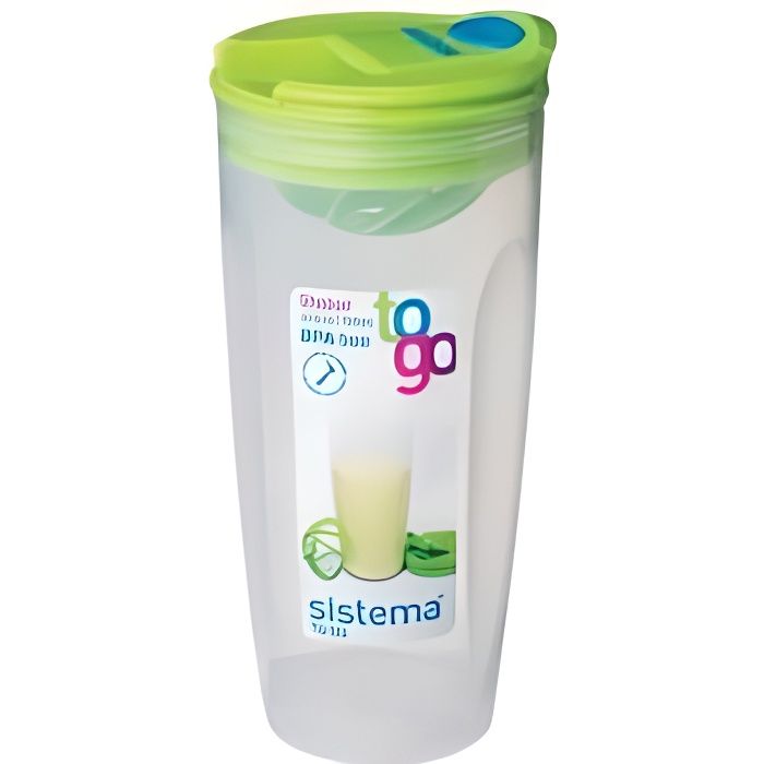 Shaker à vinaigrette - SISTEMA - Shaker To Go - 700ml - Transparent et ...