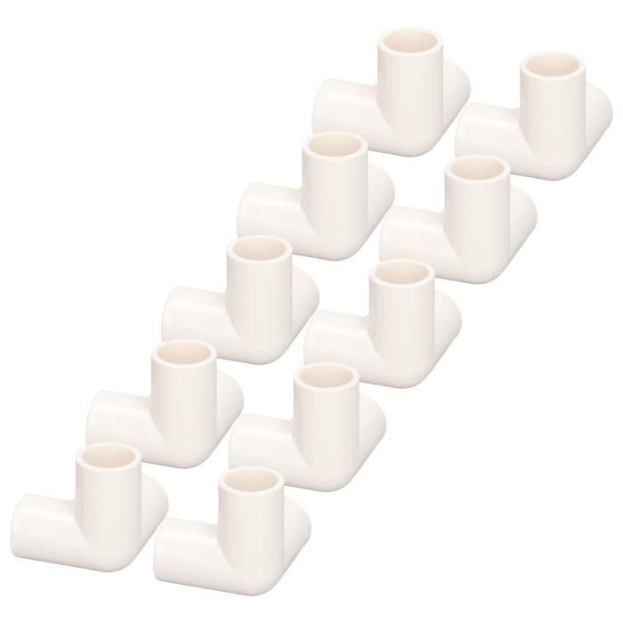 (Blanc)10 Pièces 3 Voies PVC Raccords De Tuyauterie En Plastique ...