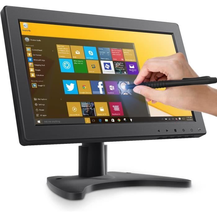 Moniteur à écran tactile 12'' 1920 x 1080 IPS moniteur Portable double ...