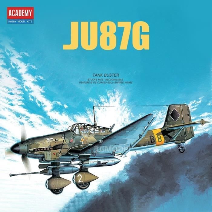 Jeu D'Assemblage C7TY4 ACADEMY 12450 1/72 Ju 87G Stuka réservoir Buster assemblage modèle Kits ...