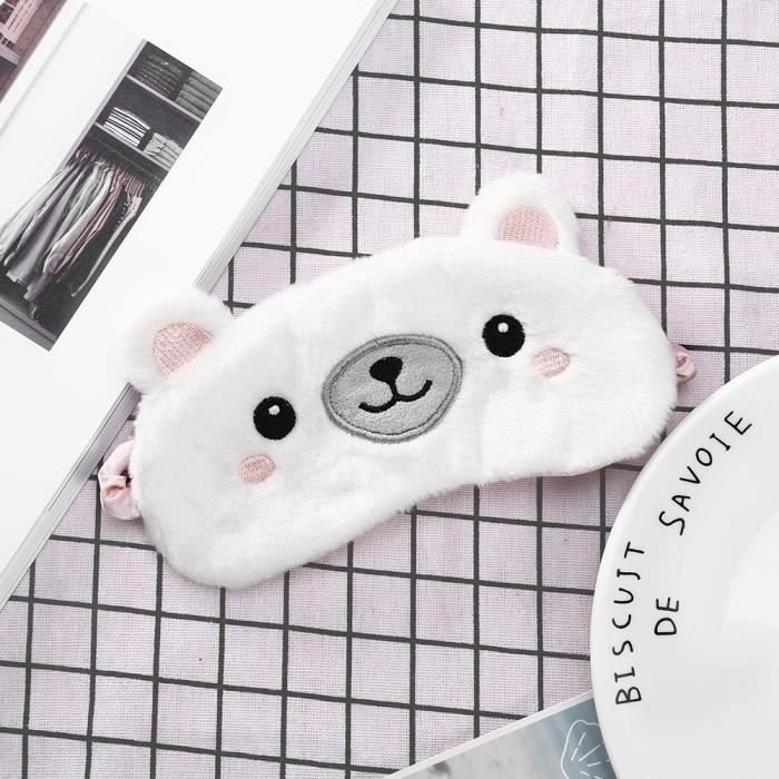 EBTOOLS masque d'oeil de sommeil Animal Bear Eye Cover Sleeping Mask ...