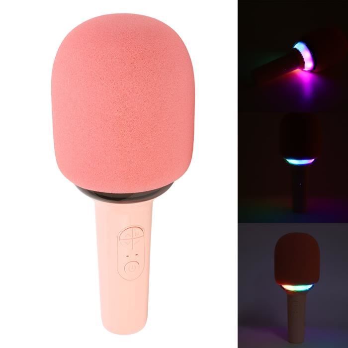 JAC Microphone Sans Fil, Microphone HiFi , Microphone Bluetooth (Rose ...