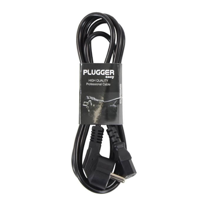 Plugger Câble IEC Europe 0.75mm² 1.80m Easy Câble d'alimentation ...