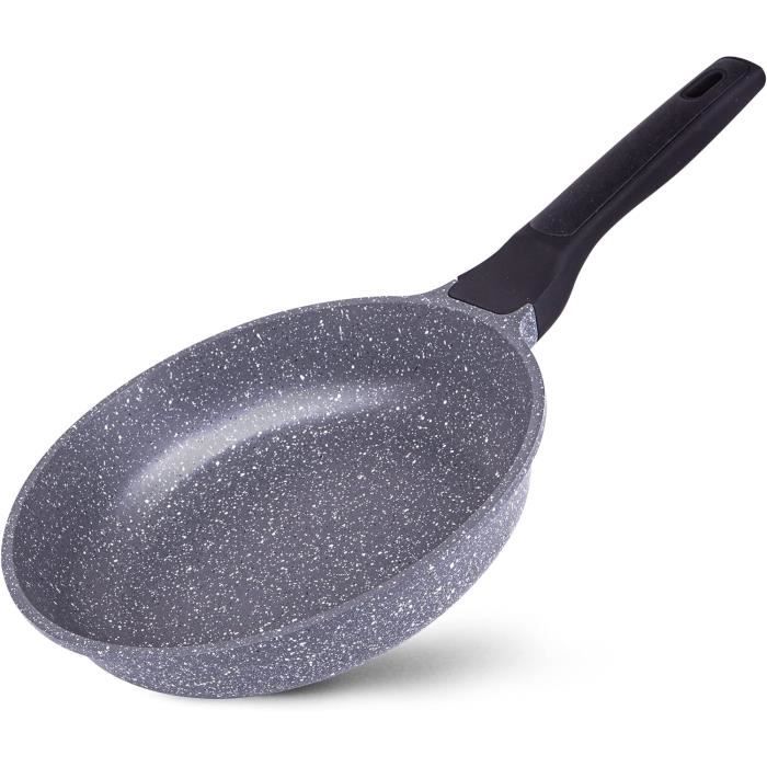 Poêle En Fonte D'Aluminium Antiadhésive Ø20 Cm, Poêles À Frire-Omelette Sans Pfoa, Tous Types De ...