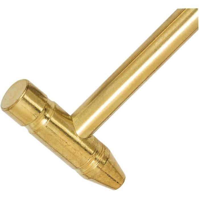 Marteau en laiton 5-en-1 mini marteau marteau plaqué cuivre avec ...