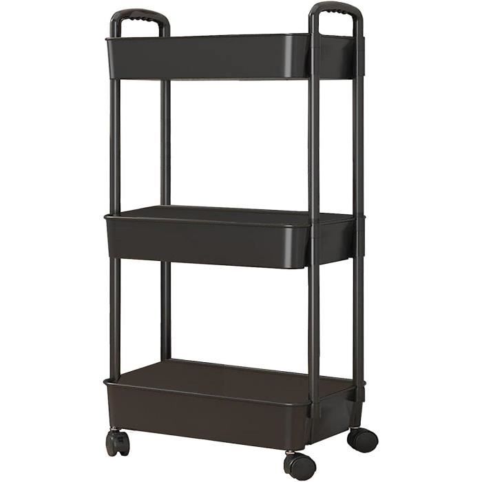 YUANXING Chariot à 3 niveaux | Chariots en métal avec roulettes ...