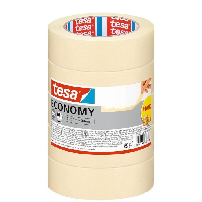 Tesa Ruban de Masquage ECONOMY écologique – Adhésif de Masquage pour ...