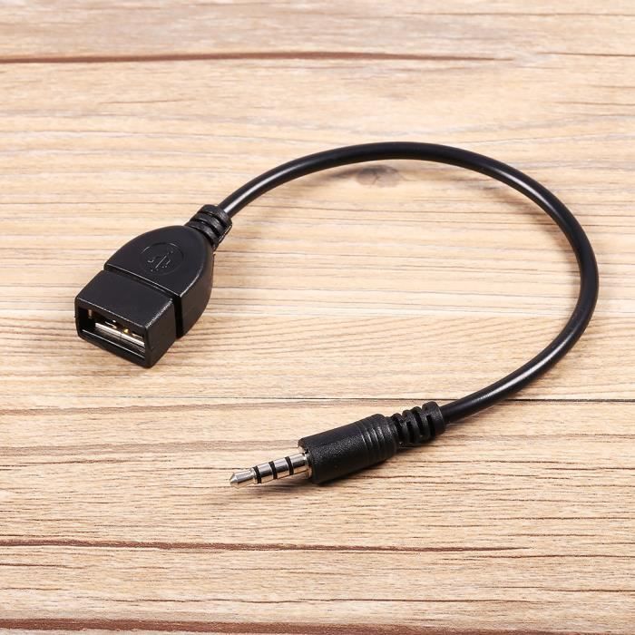 TMISHION câble mâle 3 Câble adaptateur convertisseur 3,5 mm mâle Audio ...