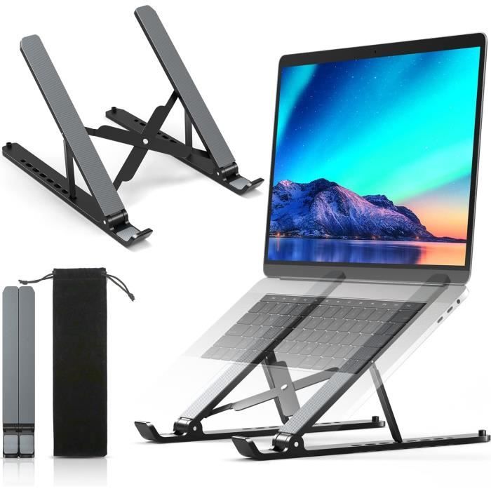 Support Ordinateur Portable, Support Pc Portable 8 Niveaux Réglable ...