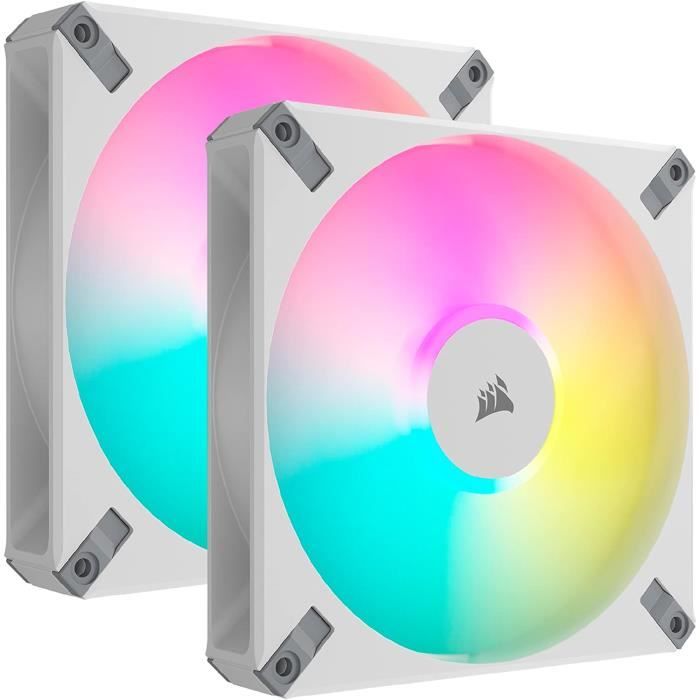Icue Af120 Rgb Elite 120Mm Pwm Kit De Trois Ventilateurs - Huit Led Rgb ...