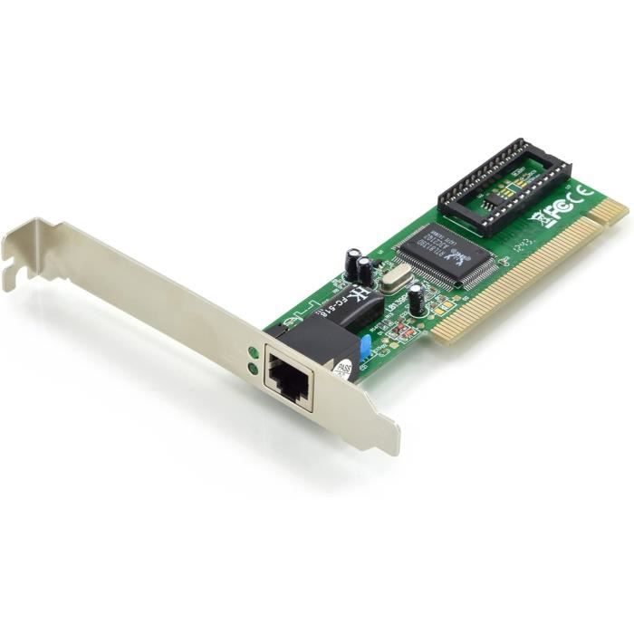 Carte D'E-S - Pci - Rj45 Carte Réseau - 1 Port - Fast Ethernet ...