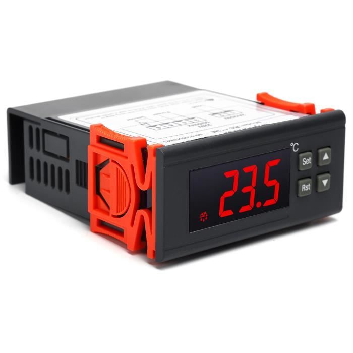 Vvikizy Contrôleur de température numérique Thermostat PID de Chauffage ...