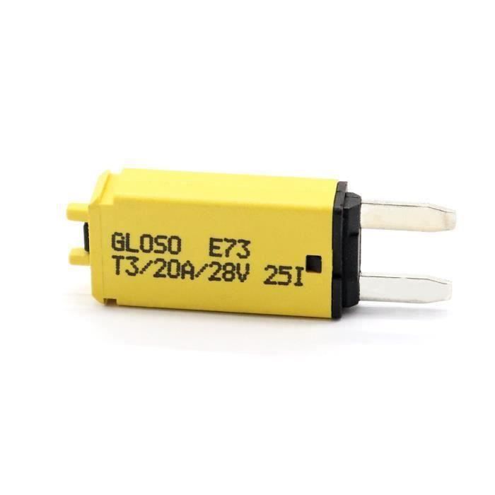 Fusible de Disjoncteur Réarmable Manuellement 12-24V - DC Plastique 5 ...