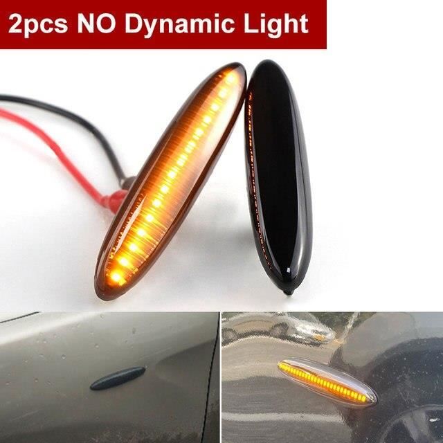 OPTIQUE DE PHARE,yellow--Marqueur latéral ambre LED clignotant, pour ...