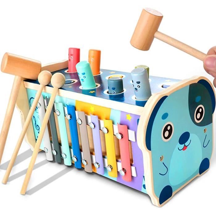 Jouet Montessori en Bois pour Enfants de 2-4 Ans - ZGEER - Banc de ...