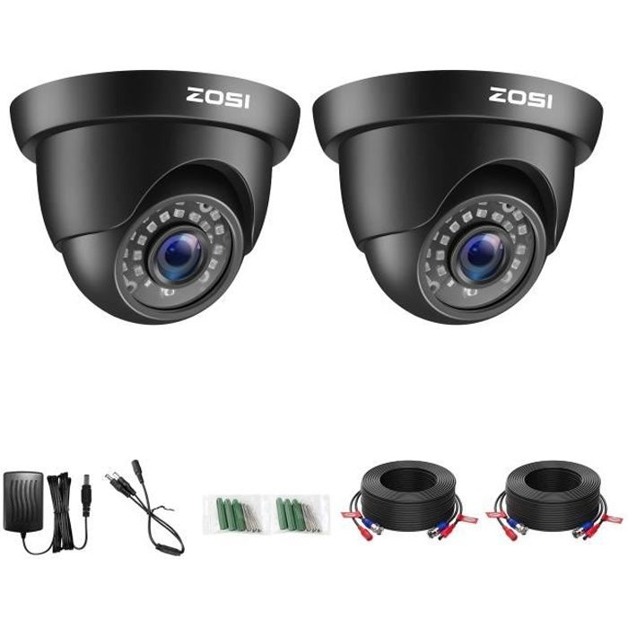 ZOSI 1080P TVI Caméra Surveillance Extérieure IP66 Objectif 3.6mm Angle ...