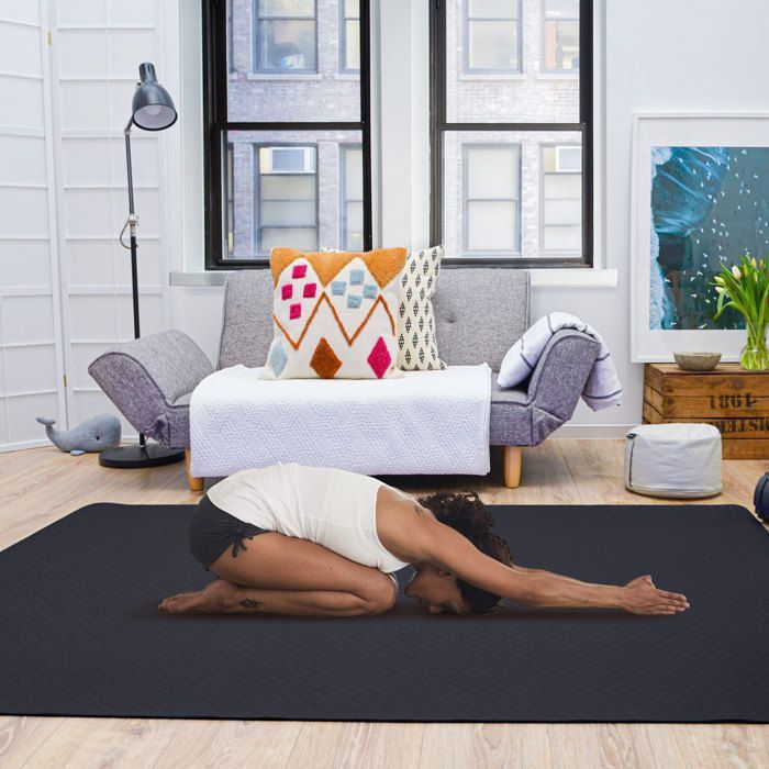 Tapis Sport - 200x125cm - 6mm TPE Antidrapant - Yoga Fitness XXL TAPIS ...