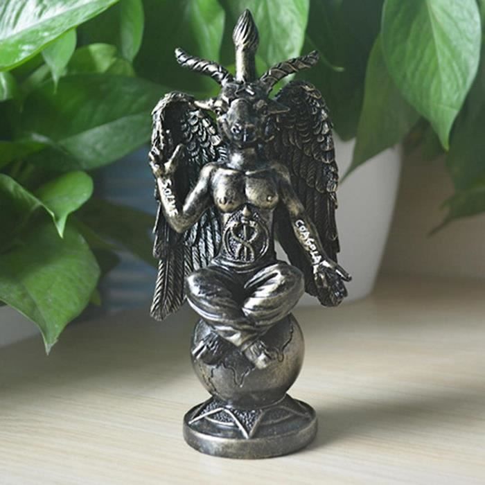 Satan Goat Baphomet Statue - Resin Satanic Figurine Decor Satanic Goat ...
