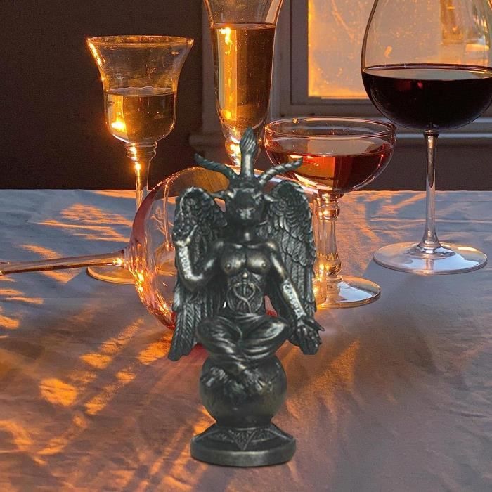 Satan Goat Baphomet Statue - Resin Satanic Figurine Decor Satanic Goat ...