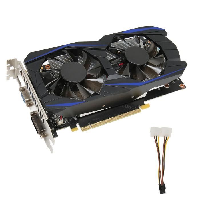 Tbest Carte graphique gaming 6 Go GDDR5 192BIT double ventilateur HDMI ...