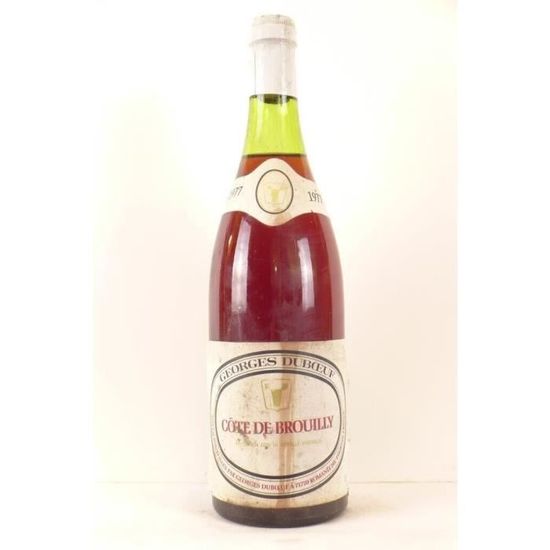 Côte de brouilly georges duboeuf (étiquette sale) rouge 1977 ...