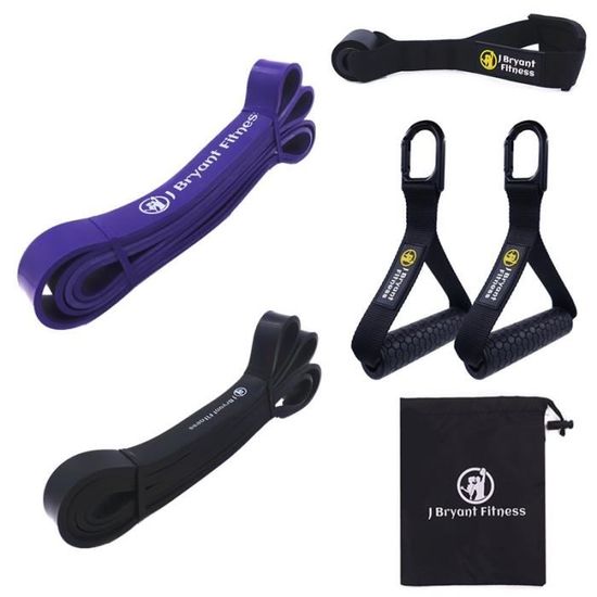 Elastique musculation,Jeu de bandes de résistance avec poignées,ancrage ...