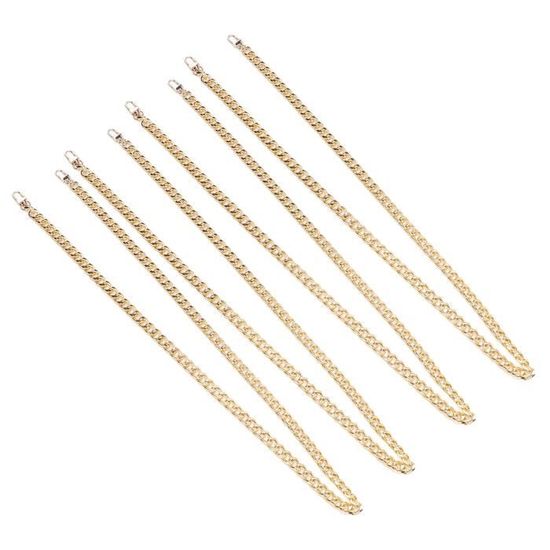 Duokon Chaînes gourmettes en métal 8Pcs 1m Chaîne Gourmette en ...