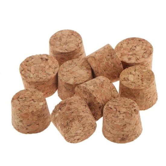 10pcs Bouchon de Liège Conique DIY Bricolage Artisanat 21 x 18 x 15mm ...
