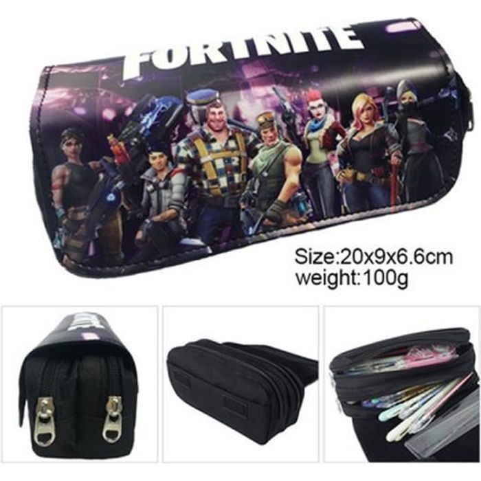 Fortnite Trousse Double-Layer Grande Capacit Sac Stylos Trousse Crayons ...