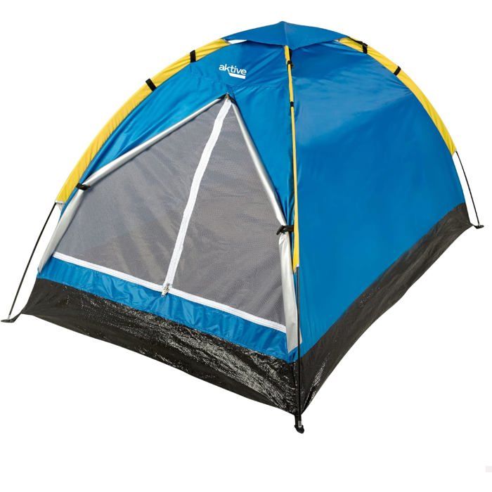 AKTIVE 2 Person Tent 200X120X100 cm Blue, Light and Easy to Assemble ...