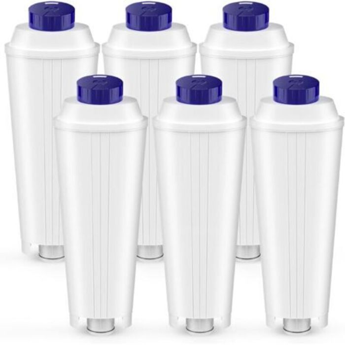 6 x DLSC002 Filters for Delonghi Magnifica S, Dinamica, ECAM, ESAM ...