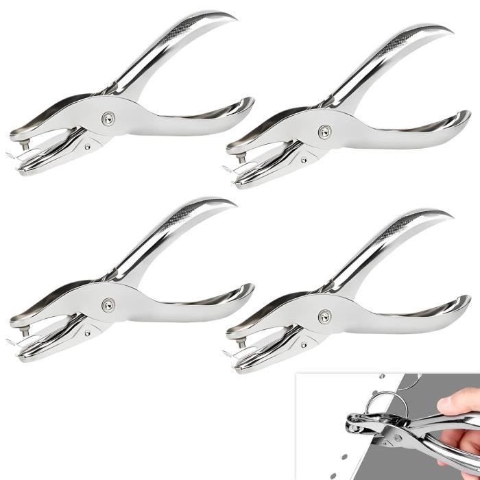 4 Pièces Perforatrice 1 Trou 6Mm Pince Perforée Papier Poinconneuse ...