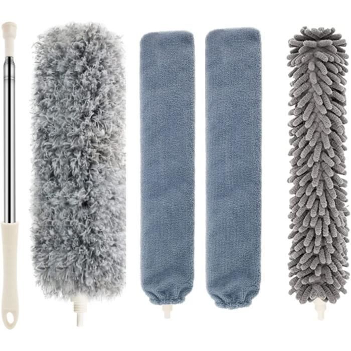 Plumeau pour le nettoyage, plumeau extensible pour plafond haut avec ...