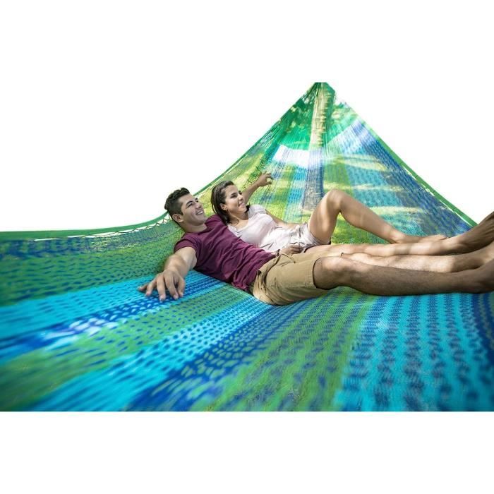 00245 Hamac, Hamac Filet Mexicain de ma Famille Hamac XXL 4 Personnes ...