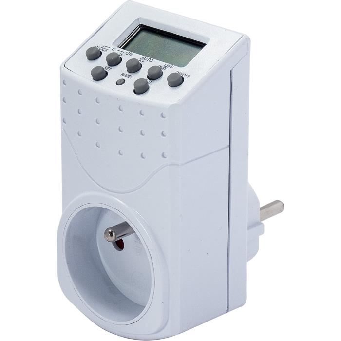 Prise Programmable Digitale, Programmateur numérique, Prise minuteur programmable - Cdiscount ...