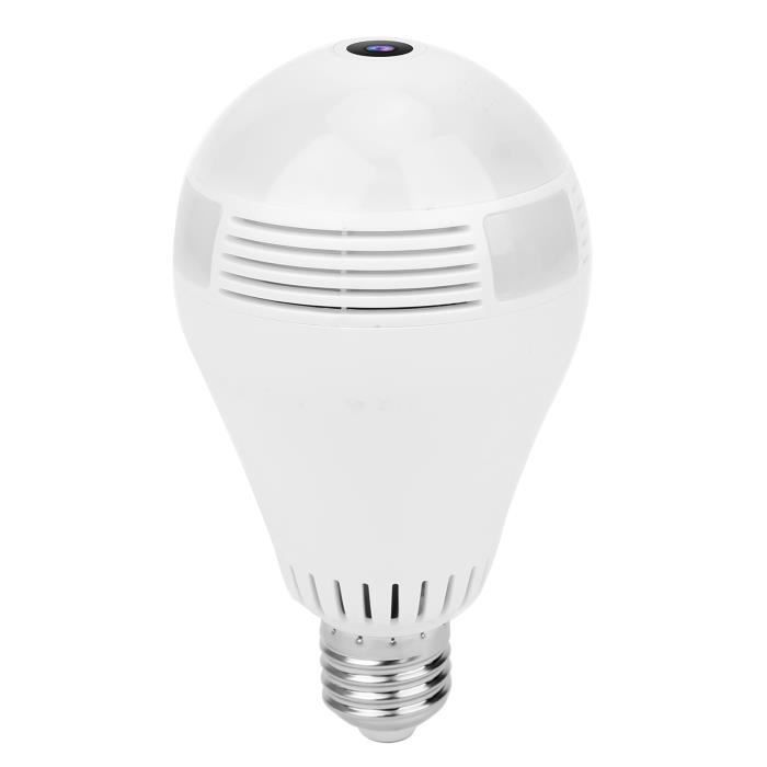 Cikonielf Caméra Ampoule 1080P WiFi Ampoule Caméra Panoramique Dôme ...