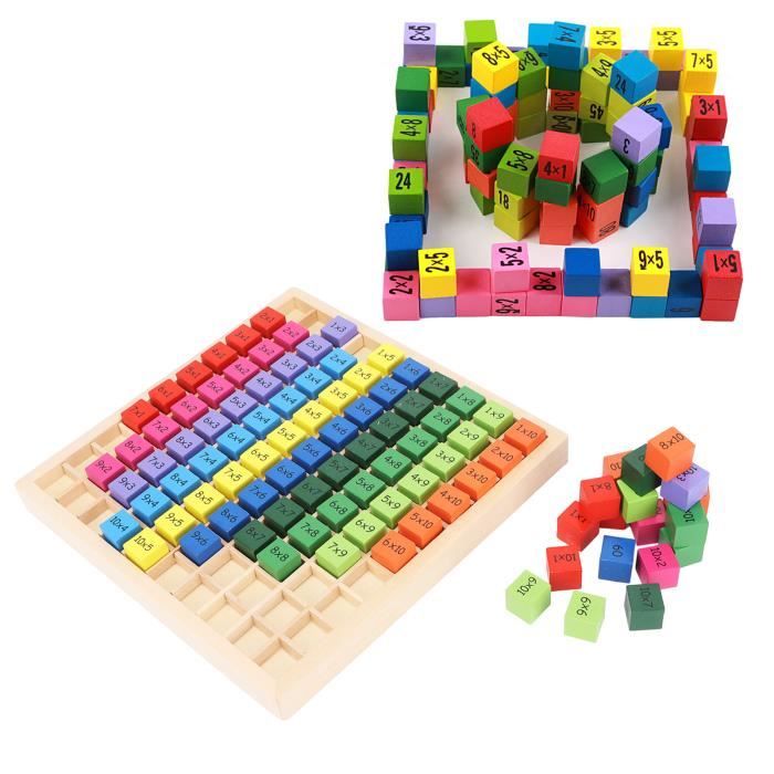 KOA Tableau de multiplication mathématique en bois améliorer tableau de ...