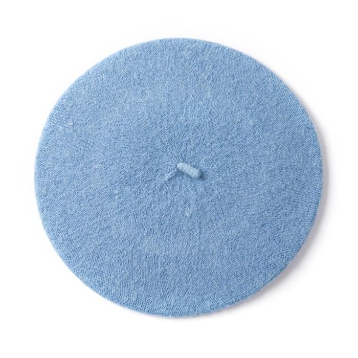 Béret en laine pour femmes - ECELEN - French Artist Style - Bleu - Automne / Hiver Bleu ...