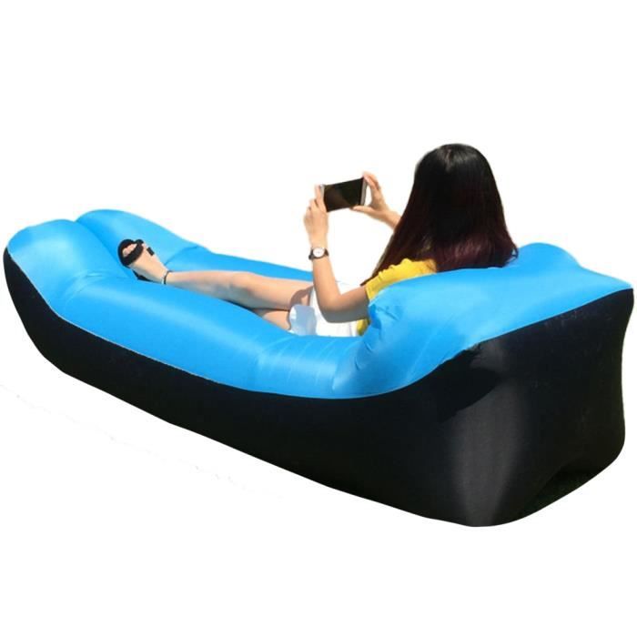 235x70cm Adultes Canapé Gonflable Etanche,Sofa Gonflable Lounger ...