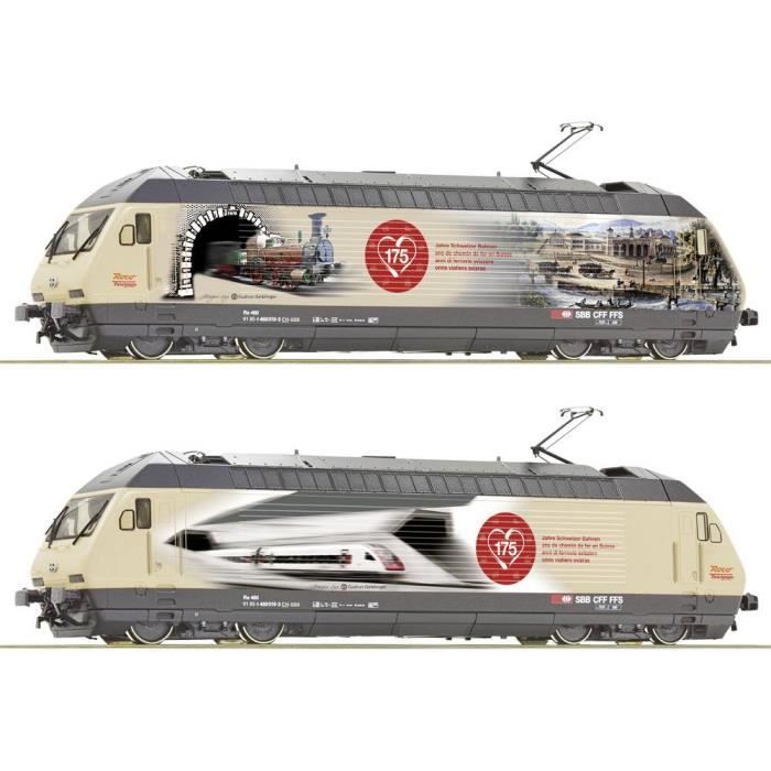 Locomotive électrique - ROCO - 460 019-3 - Blanc - A partir de 15 ans ...