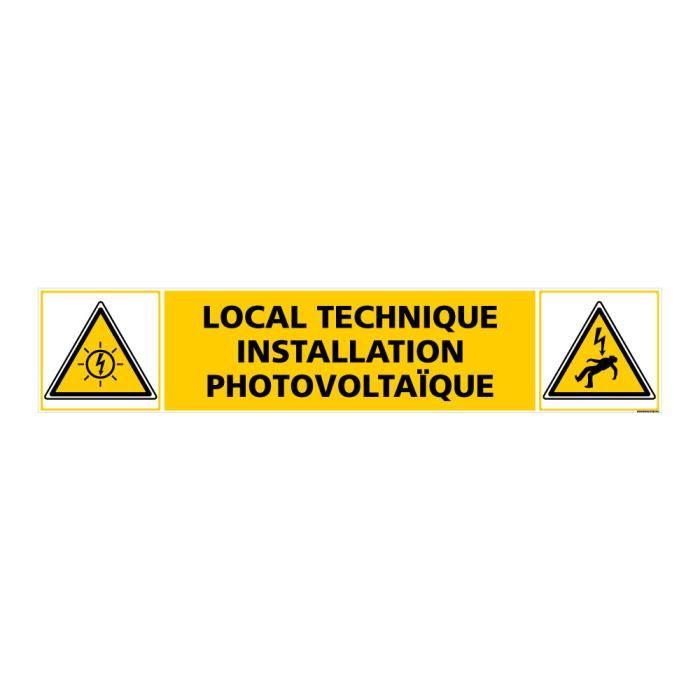 Étiquette Local Technique Installation Photovoltaïque - Cdiscount