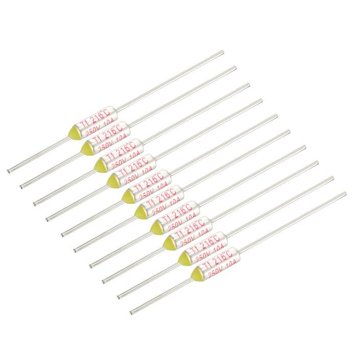 SOURCING MAP Coupure circuit fusible thermique 250V 10A 216°C 10Pcs - Cdiscount Bricolage