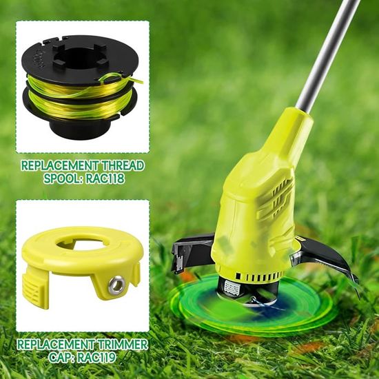 Bobine de fil de rechange pour débroussailleuse Ryobi RLT3525S, bobine double auto-alimentation ...