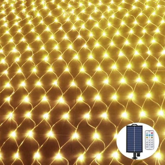Filet Lumineux Solaire Exterieur, Led Guirlande Lumineuse Solaire ...