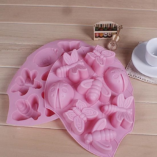 3D INSECTES Plateau de gâteau de silicone cavité enfants Chocolate Mold ...