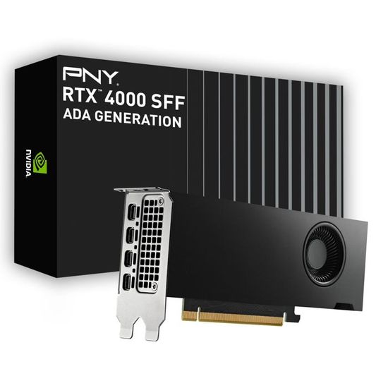 Carte graphique - PNY - NVIDIA RTX 4000 SFF Ada Gen - Refroidissement actif - DirectX 12 ...